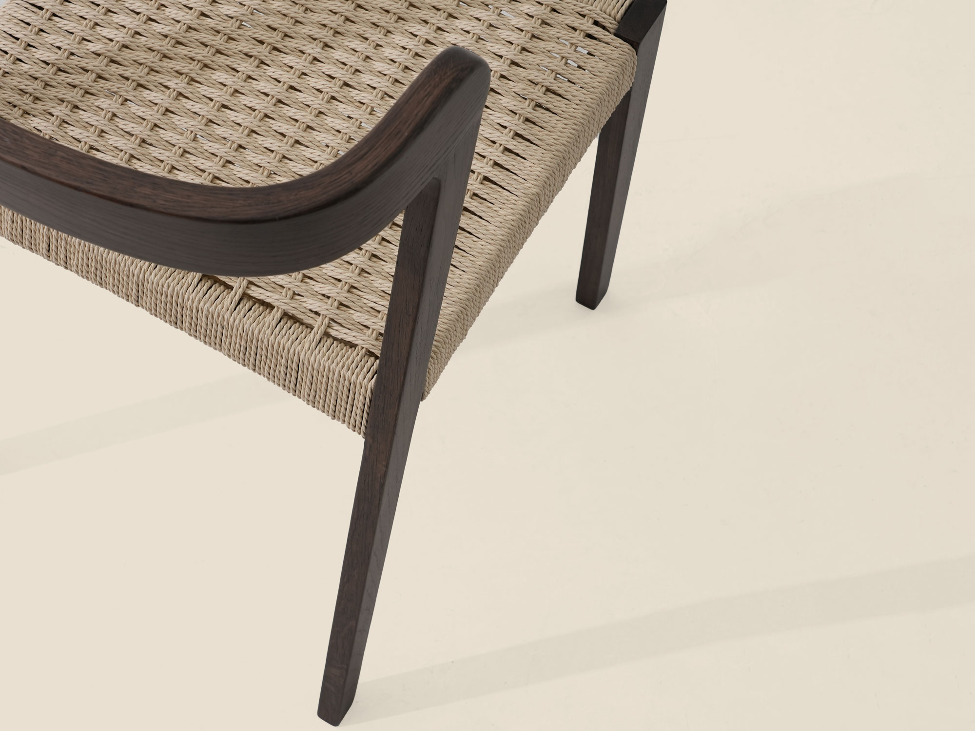 Dark Solid Oak Scandinavian Dining Chair | Grain & Frame