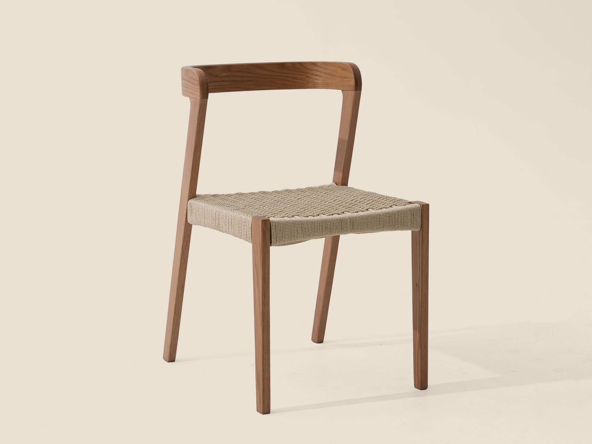 Natural Solid Oak Scandinavian Dining Chair | Grain & Frame