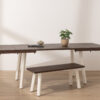 Extendable Dark Solid Oak Modern Farmhouse Dining Table | Grain & Frame