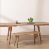 Extendable Light Solid Oak Scandinavian Dining Table | Grain & Frame