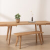 Extendable Natural Solid Oak Scandinavian Dining Table | Grain & Frame